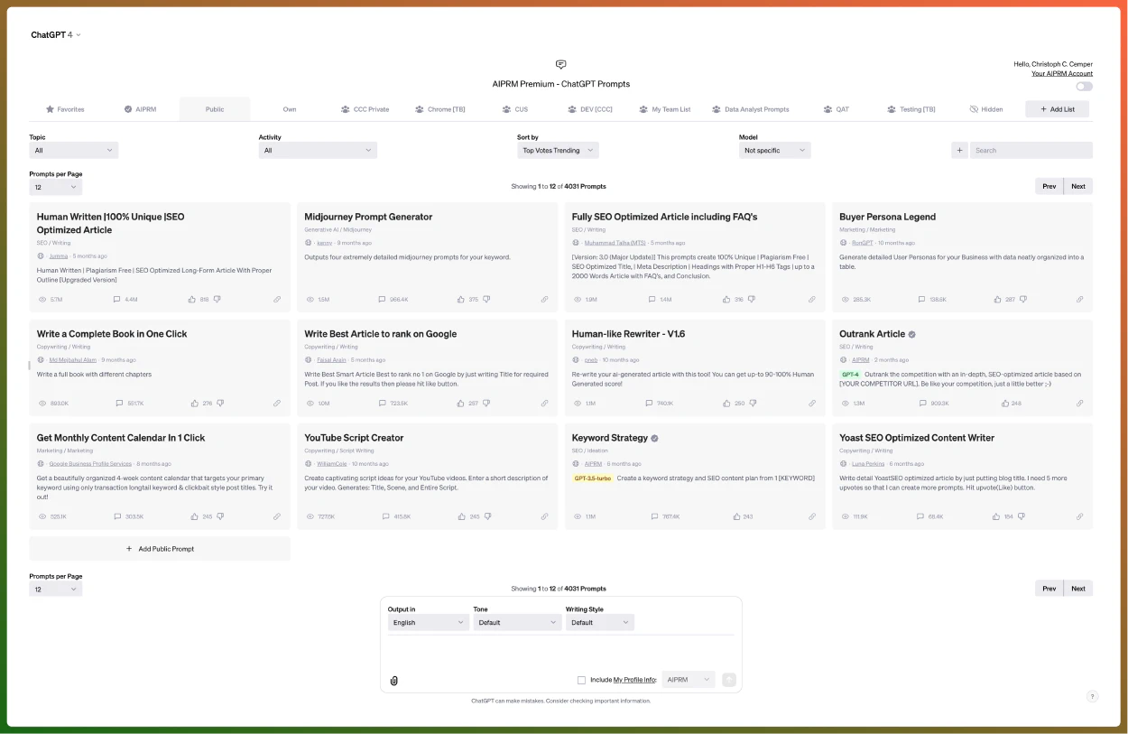 How to Use AIPRM for ChatGPT: A Beginner's Guide - Writesonic Blog