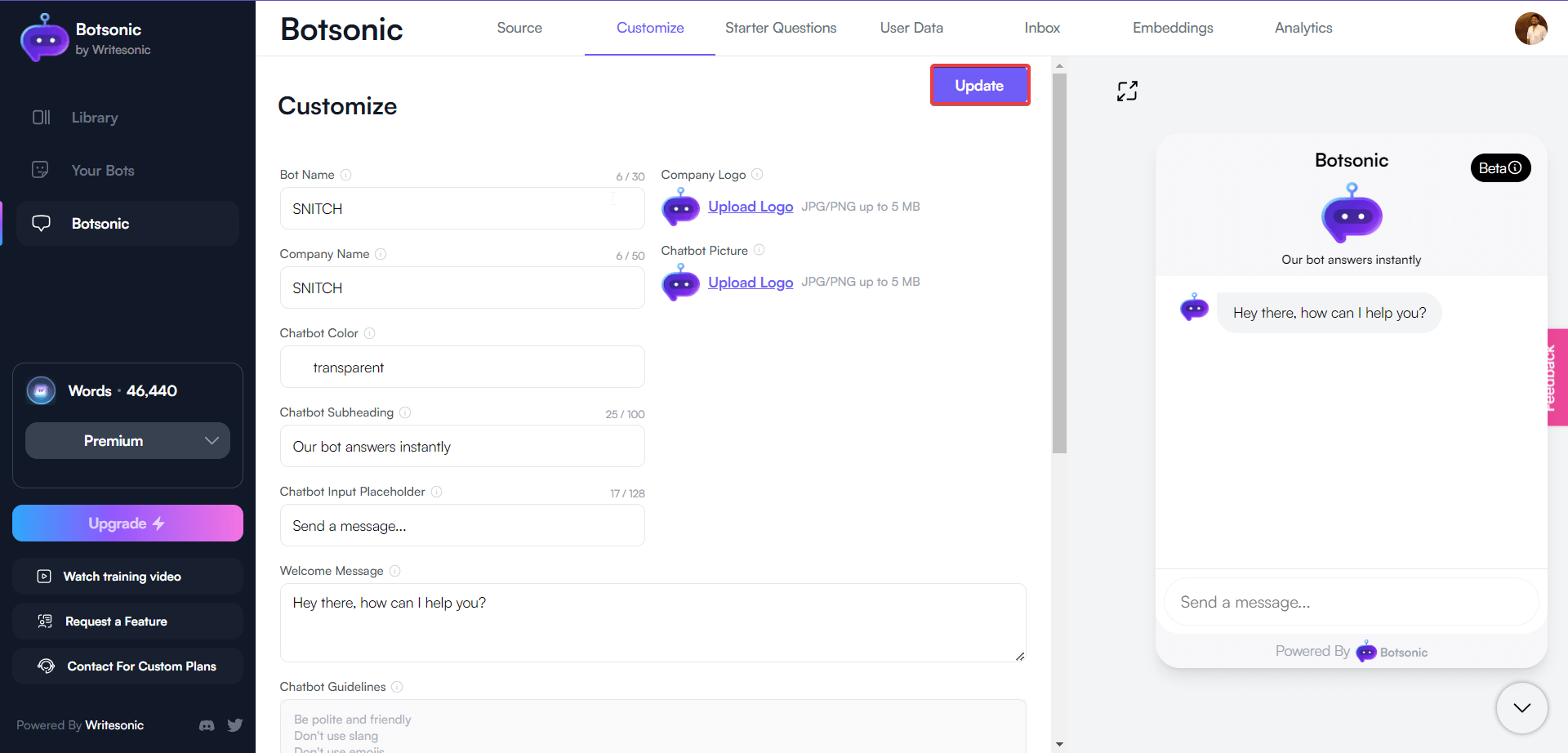What is Botsonic and how to use it?