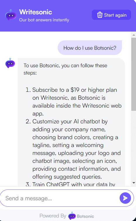 What is Botsonic and how to use it?
